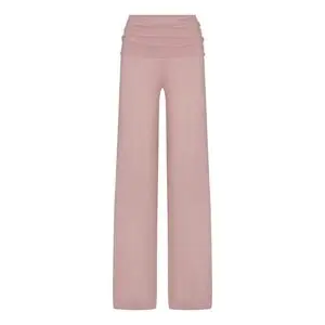 Nike X Skims Stretch Knit Foldover Wide Leg Pant - Himalayan