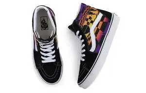 VANS Graphic Check Sk8-hi - Black/purple