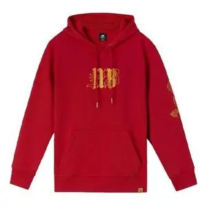 NEW BALANCE Graphic Print Hoodie - Red/yellow