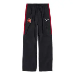 Balenciaga X Puma Large Tracksuit Pants 'black Red - Black/red