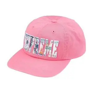 Supreme Embroidered Money Logo 6-panel Cap - Pink