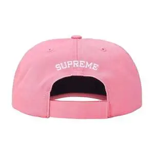 Supreme Embroidered Money Logo 6-panel Cap - Pink