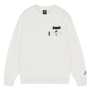 NEW BALANCE New Balance Logo Sweatshirt White/black