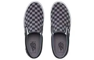 VANS Checkerboard Slip-on Sneakers - Black