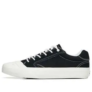 ANTA Canvas Lace-up Sneakers - Black/white