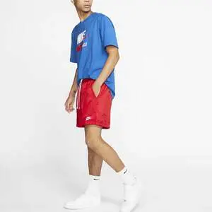 Nike Retro Woven Shorts With Small Logo - Red