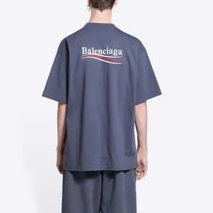 Balenciaga Political Campaign T-shirt Large Fit - Dark Grey