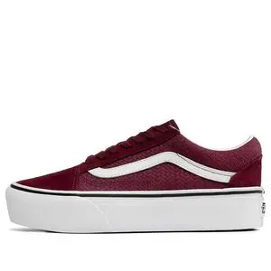 VANS Old Skool Platform Sneakers - Dark Red