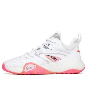 ANTA Cement Bubble High-top Basketball Sneakers - White/pink
