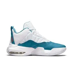JORDAN Stay Loyal High Top Sneakers - White/blue