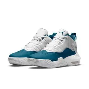 JORDAN Stay Loyal High Top Sneakers - White/blue