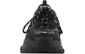 Balenciaga Triple S Allover Logo Sneakers - Black/white