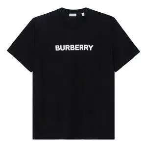 Burberry Cotton Logo T-shirt - Black