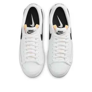 Nike Blazer Low Platform "white Snakeskin" Sneakers - White/black