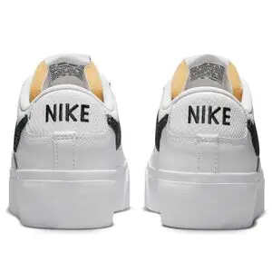 Nike Blazer Low Platform "white Snakeskin" Sneakers - White/black