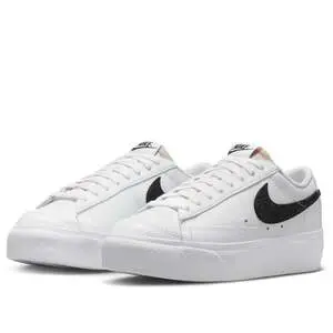Nike Blazer Low Platform "white Snakeskin" Sneakers - White/black