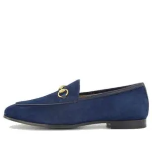 Gucci Gucci Jordaan Suede Loafers Blue