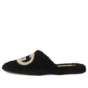 Gucci Interlocking G Slippers - Black/white