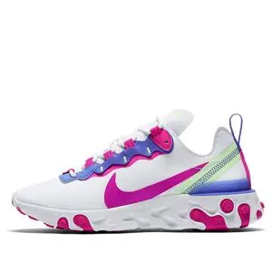 Nike React Element 55 Athletic Sneakers - White/pink