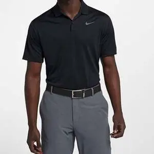 Nike Dry Victory Casual Sports Short Sleeve Polo Shirt - Black