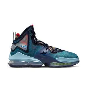Nike Lebron 19 High Top Athletic Sneakers - Blue/yellow