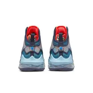 Nike Lebron 19 High Top Athletic Sneakers - Blue/yellow