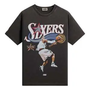 Kith For Nba All-star Philadelphia 76ers Allen Iverson Vintage T-shirt - Black