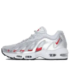 Nike X Supreme Air Max 96 'metallic Silver' Sneakers - Silver/white/red