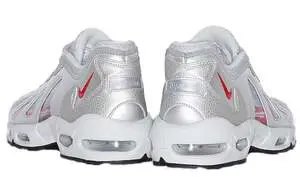 Nike X Supreme Air Max 96 'metallic Silver' Sneakers - Silver/white/red