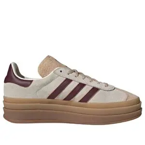 Adidas Gazelle Platform Sneakers - Beige/burgundy