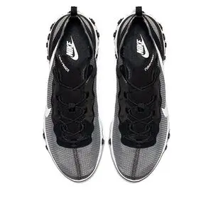 Nike React Element 55 Anthracite Lace-up Sneakers - Black/white