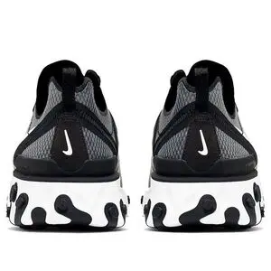 Nike React Element 55 Anthracite Lace-up Sneakers - Black/white