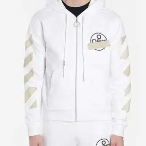 Off-White Ss20 Arrows Sketch Logo Zip Hoodie