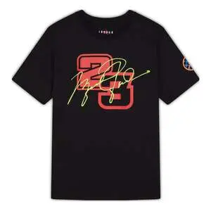 JORDAN Dna Numeric Printing Round Neck Short Sleeve Black