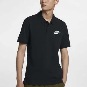 Nike Small Logo Casual Sports Short Sleeve Polo Shirt - Black