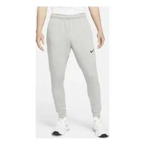 Nike Dri-fit Solid Color Casual Training Sports Pants/trousers/joggers Gray - Grey