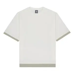 NEW BALANCE Crewneck Short Sleeve T-shirt Asia Sizing 'white Grey - White/grey