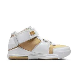 Nike Zoom Lebron 2 Retro 'maccabi' 2022 High Top Sneakers - White/gold
