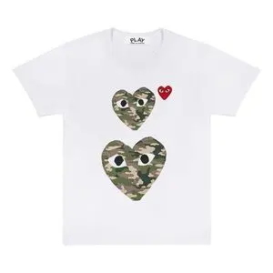 Play Comme Des Garcon Camouflage Large Short Sleeve