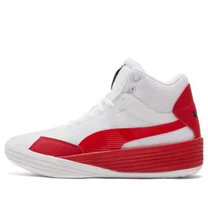 PUMA Clyde All-pro Mid Sneakers - White/red