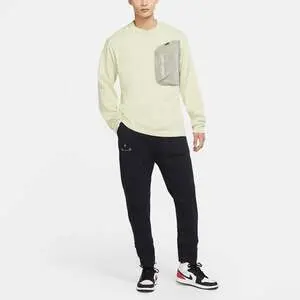 JORDAN Logo Alphabet Solid Color Drawstring Straight Casual Pants/trousers Autumn Black