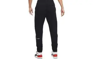 JORDAN Logo Alphabet Solid Color Drawstring Straight Casual Pants/trousers Autumn Black