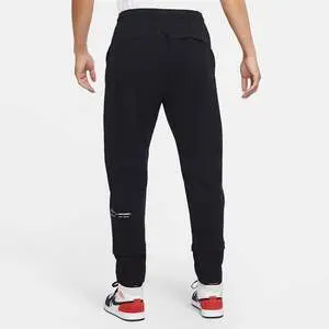 JORDAN Logo Alphabet Solid Color Drawstring Straight Casual Pants/trousers Autumn Black