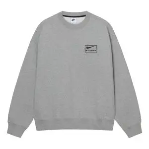Nike X Stussy Crew Fleece Sweatshirt - Grey