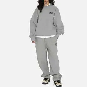 Nike X Stussy Crew Fleece Sweatshirt - Grey