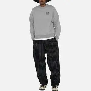 Nike X Stussy Crew Fleece Sweatshirt - Grey