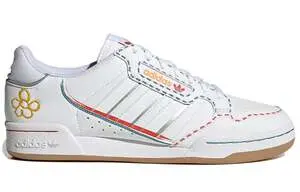 Adidas Continental 80 Stripes Embroidered Flower Sneakers