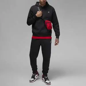 JORDAN Fleece Pullover Hoodie - Black