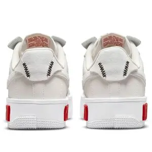 Nike Force 1 Fontanka Low Top Sneakers - White/red