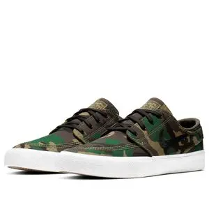 Nike Zoom Janoski Canvas Premium Sb 'camo' Lace-up Sneakers - Green